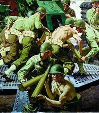 They Drew Fire | Combat Artist of World War II: Fighting on Tarawa ...