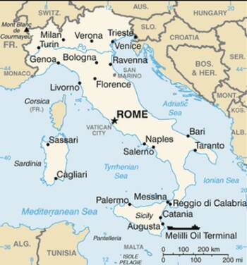 Map of Italy :: Resources :: California Educators Together