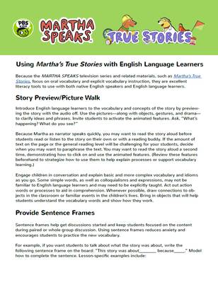 True Stories with English Language Learners | Martha Speaks ...