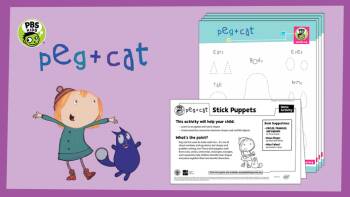 Stick Puppets Home Activity | Peg + Cat :: Resources :: California ...