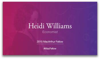 Heidi Williams, Economist | MacArthur Fellows Program :: Resources ...