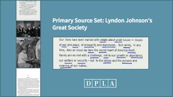 Primary Source Set: Lyndon Johnson's Great Society :: Resources ...