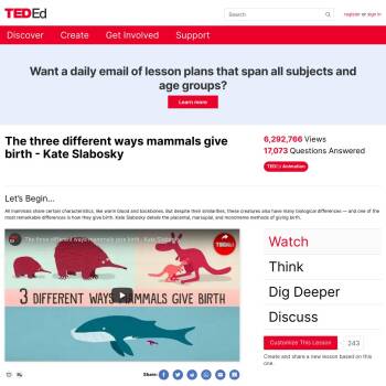 The three different ways mammals give birth - Kate Slabosky ...