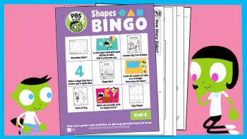 Shapes Bingo: PreK and K | PBS KIDS :: Resources :: California ...