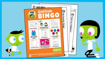 Gratitude Bingo: Grades 1 and 2 | PBS KIDS :: Resources :: California ...