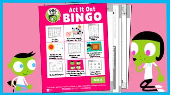 Act It Out Bingo: PreK and K | PBS KIDS :: Resources :: California ...