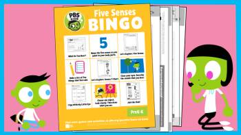 Five Senses Bingo: PreK and K | PBS KIDS :: Resources :: California ...