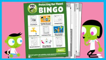 Protecting Our Planet Bingo: PreK and K | PBS KIDS :: Resources ...