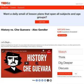 History vs. Che Guevara - Alex Gendler :: Resources :: California ...