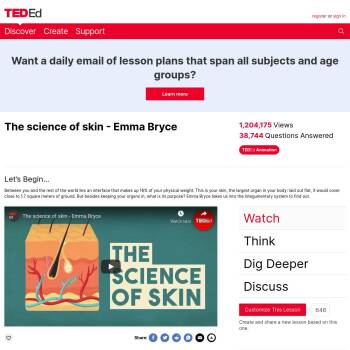 The Science Of Skin Emma Bryce Resources California Educators