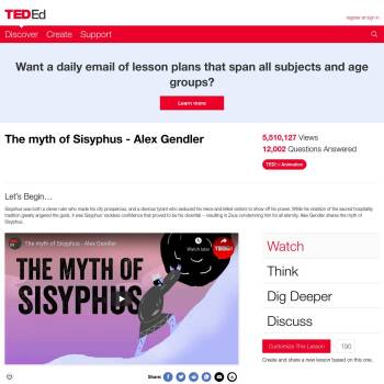 The myth of Sisyphus - Alex Gendler :: Resources :: California ...