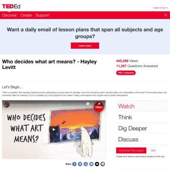 Who decides what art means? - Hayley Levitt :: Resources :: California ...