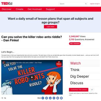 Can you solve the killer robo-ants riddle? - Dan Finkel :: Resources ...