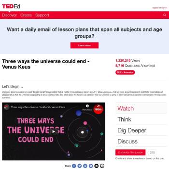 Three ways the universe could end - Venus Keus :: Resources ...