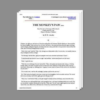 The Monkey's Paw :: Resources :: California Educators Together