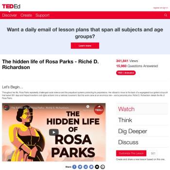 The hidden life of Rosa Parks - Riché D. Richardson :: Resources ...