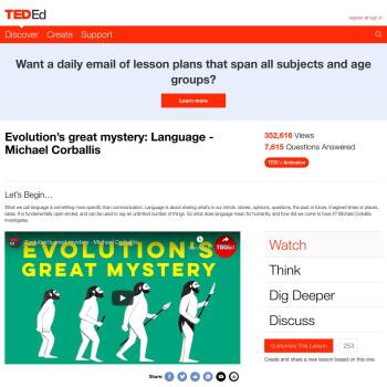 Evolution S Great Mystery Language Michael Corballis Resources