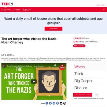 The art forger who tricked the Nazis - Noah Charney :: Resources ...