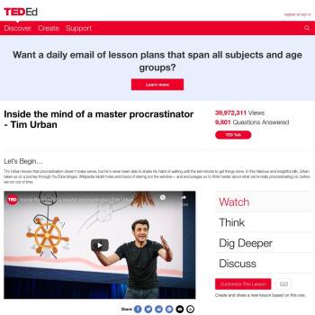 Inside the mind of a master procrastinator - Tim Urban :: Resources ...