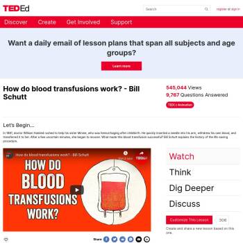 How do blood transfusions work? - Bill Schutt :: Resources ...
