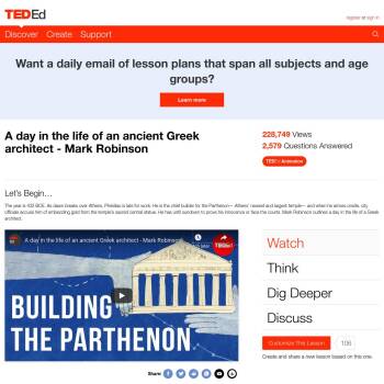 A day in the life of an ancient Greek architect - Mark Robinson ...