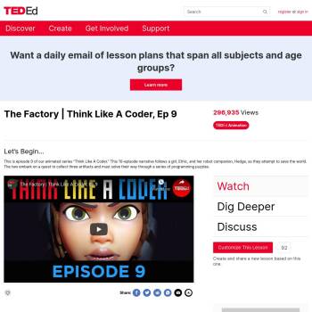 The Factory | Think Like A Coder, Ep 9 :: Resources :: California ...