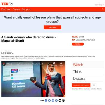 A Saudi woman who dared to drive - Manal al-Sharif :: Resources ...