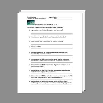 MSDS Post Test :: Resources :: California Educators Together