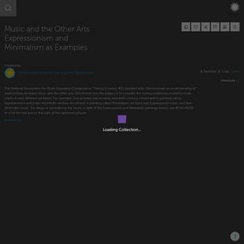 Music and the Other Arts: Expressionism and Minimalism as Examples ...