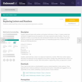 Replacing Letters and Numbers :: Resources :: California Educators Together