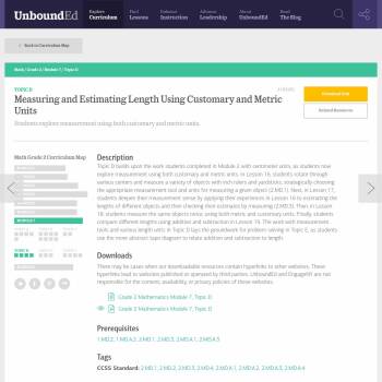 Measuring and Estimating Length Using Customary and Metric Units ...