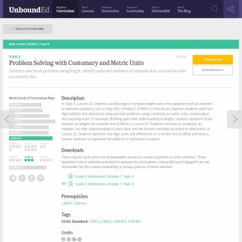 Problem Solving with Customary and Metric Units :: Resources ...