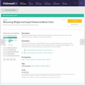 Measuring Weight And Liquid Volume In Metric Units :: Resources ...