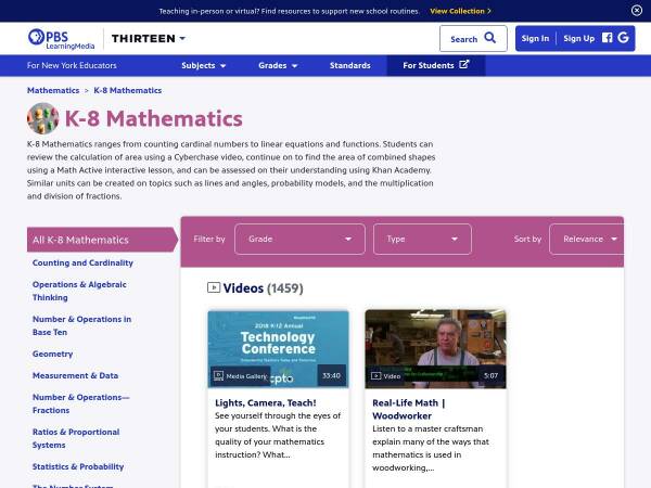 K-8 Mathematics :: Resources :: California Educators Together