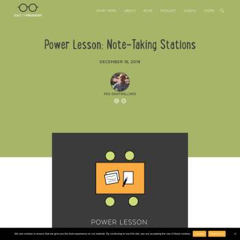Power Lesson: Note-Taking Stations :: Resources :: California Educators ...