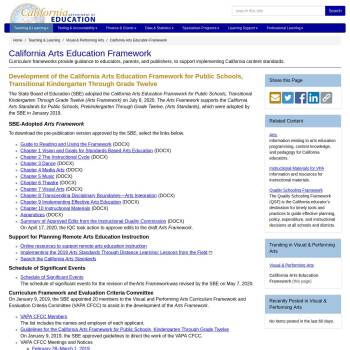 California Arts Education Framework :: Resources :: California ...