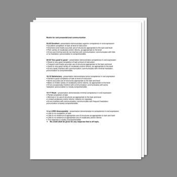 25 pt Presentational Rubric :: Resources :: California Educators Together