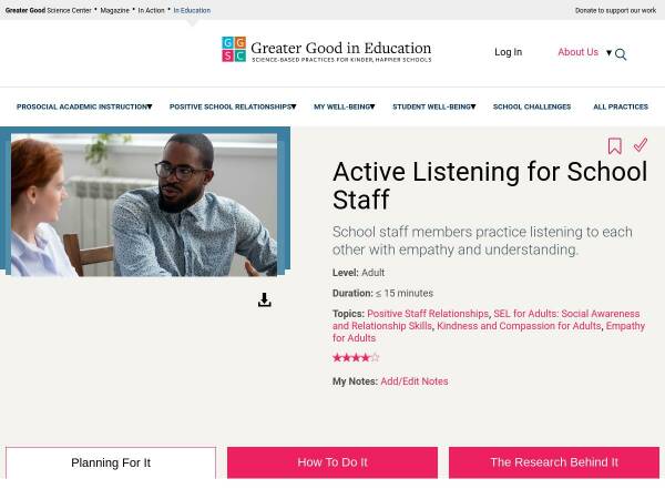 Active Listening for School Staff :: Resources :: California Educators ...