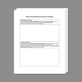 Ethan Frome: Setting and Character Analysis :: Resources :: California ...